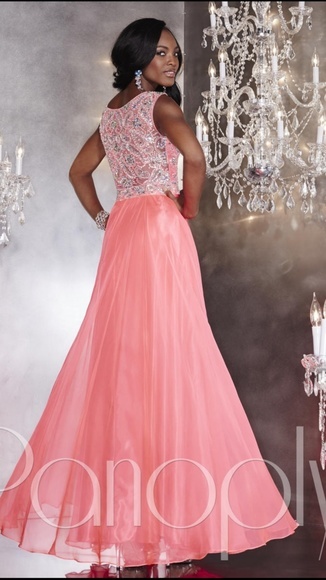 Panoply | Dresses | Panoply Pink Prom Pageant Dress Gown 2 Bling | Poshmark